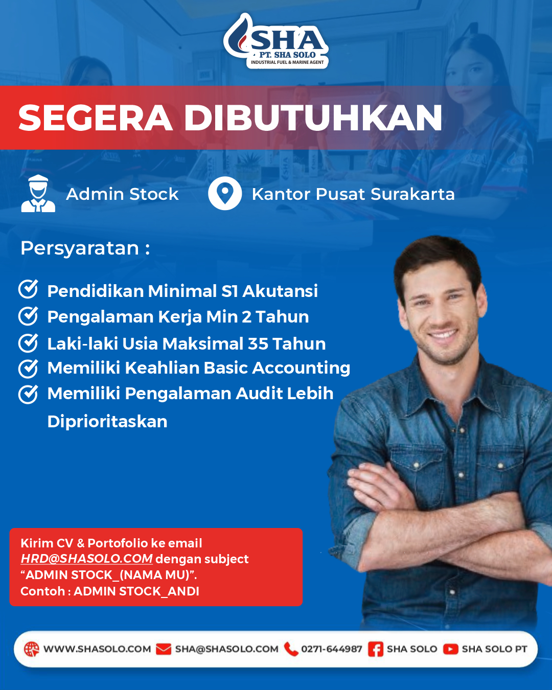 Loker Admin Stock - PT SHA SOLO